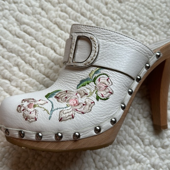 Dior | Shoes | Dior By John Galliano Rare Embroidered Clogs | Poshmark